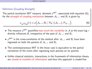 Blind Signal Separation & Multivariate Non-Linear Dependency Measures - Peter Addo. December, 15 ...