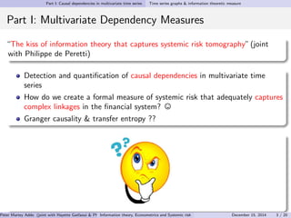 Blind Signal Separation & Multivariate Non-Linear Dependency Measures - Peter Addo. December, 15 ...