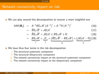 Network Connectivity and Systematic Risk - Monica Billio. December, 15 ...