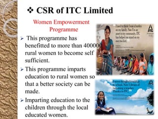 CSR ACTIVIRY OF ITC,BY FAIJAN MUSTAFA.pptx