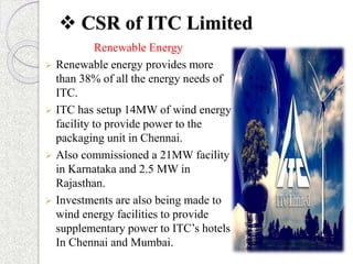 CSR ACTIVIRY OF ITC,BY FAIJAN MUSTAFA.pptx