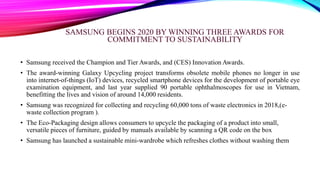 SAMSUNG CSR AND SUSTAINABILITY ACTIVITIES | PPTX