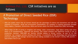 Csr activities by a hypothetical company | PPTX