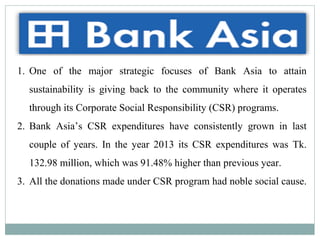Csr activities in different bank sector