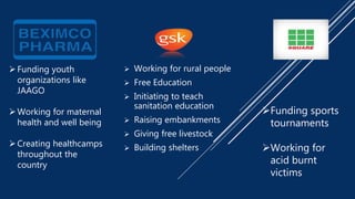 Csr activities of glaxosmithkline bangladesh | PPTX