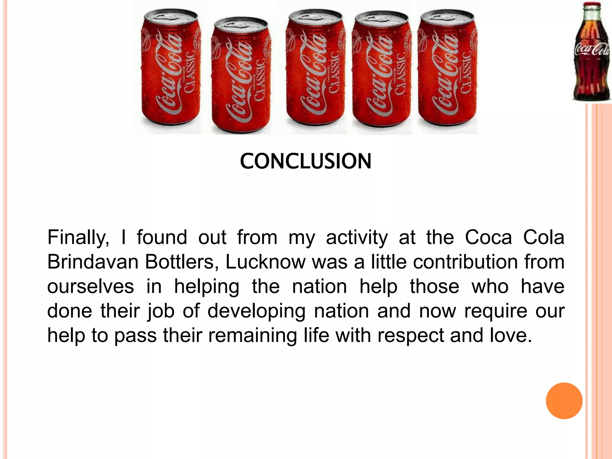 Coca cola CSR | PPTX
