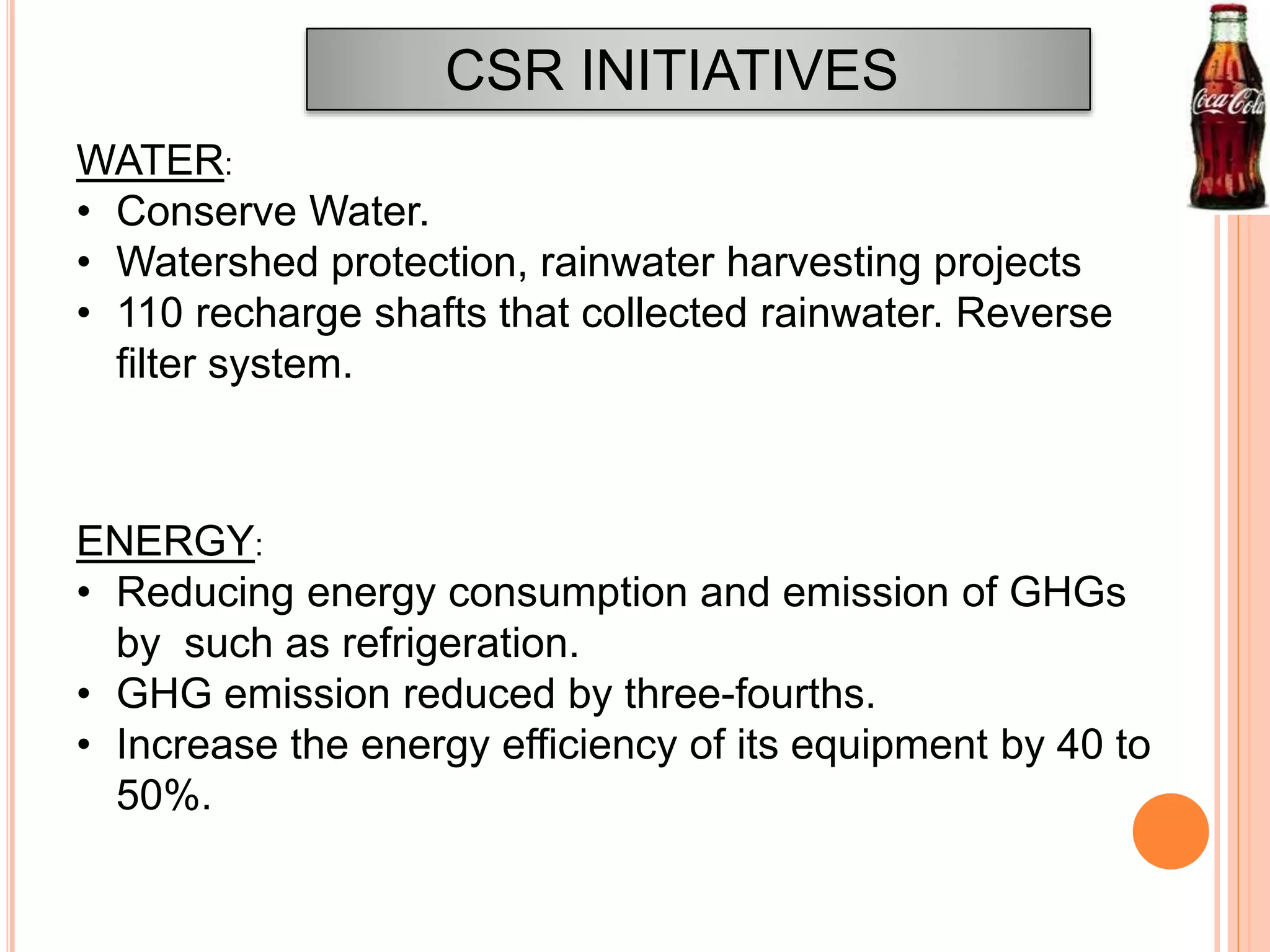 Coca cola CSR | PPTX