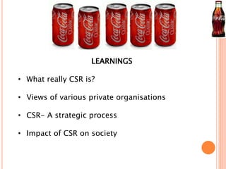 Coca cola CSR | PPTX