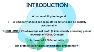 Csr analysis | PPT | Free Download