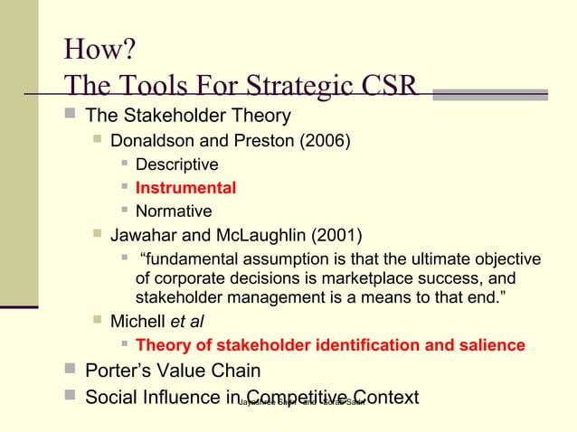 Csr and building local infrastructure | PPT