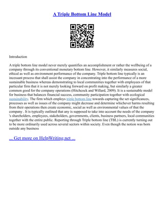 Csr And How It Affects The Bottom Line | PDF