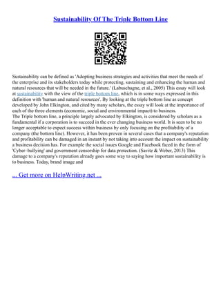 Csr And How It Affects The Bottom Line | PDF
