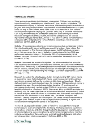 The Role of Human Resource Management in CSR | PDF