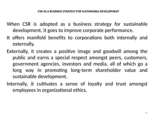 CSR and models.pptx for business students | PPTX