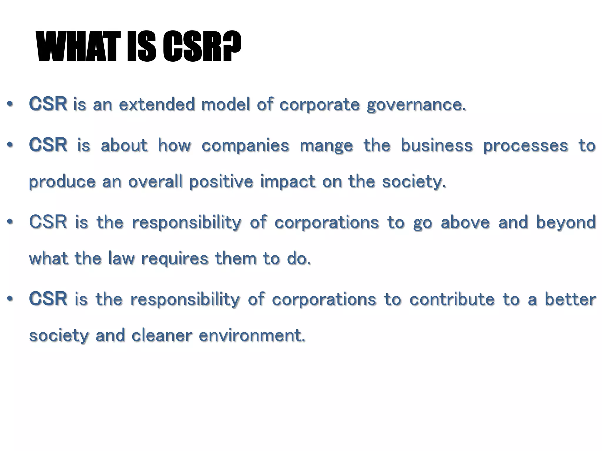 Csr by anjitha lekshmi | PPTX