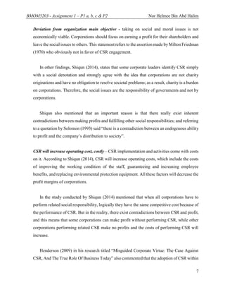 CSR - arguments for and against | PDF