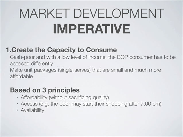 Economic Poverty: Bottom of the Pyramid | PPT