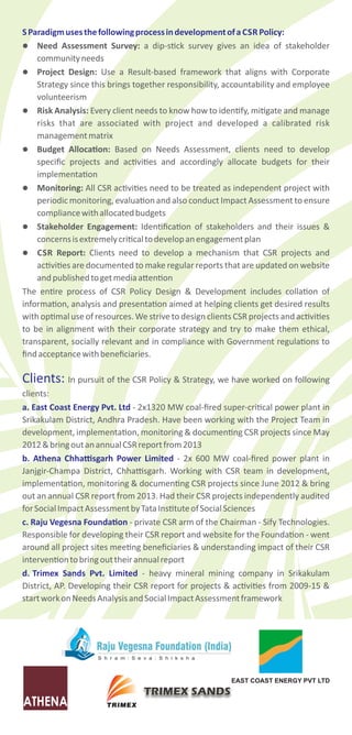 CSR Brochure | PDF