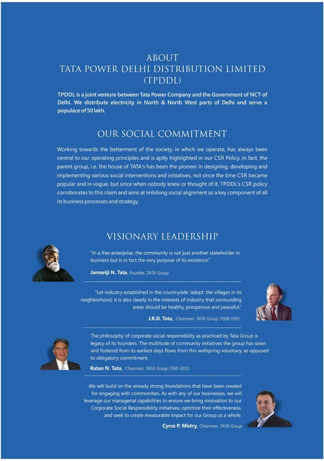 Corporate Social Responsibility At TPDDl | PDF