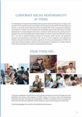 Corporate Social Responsibility At TPDDl | PDF