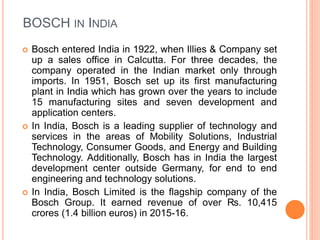 Csr by bosch | PPTX