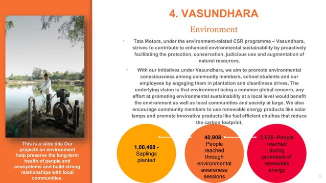CSR by Tata Motors | PPTX