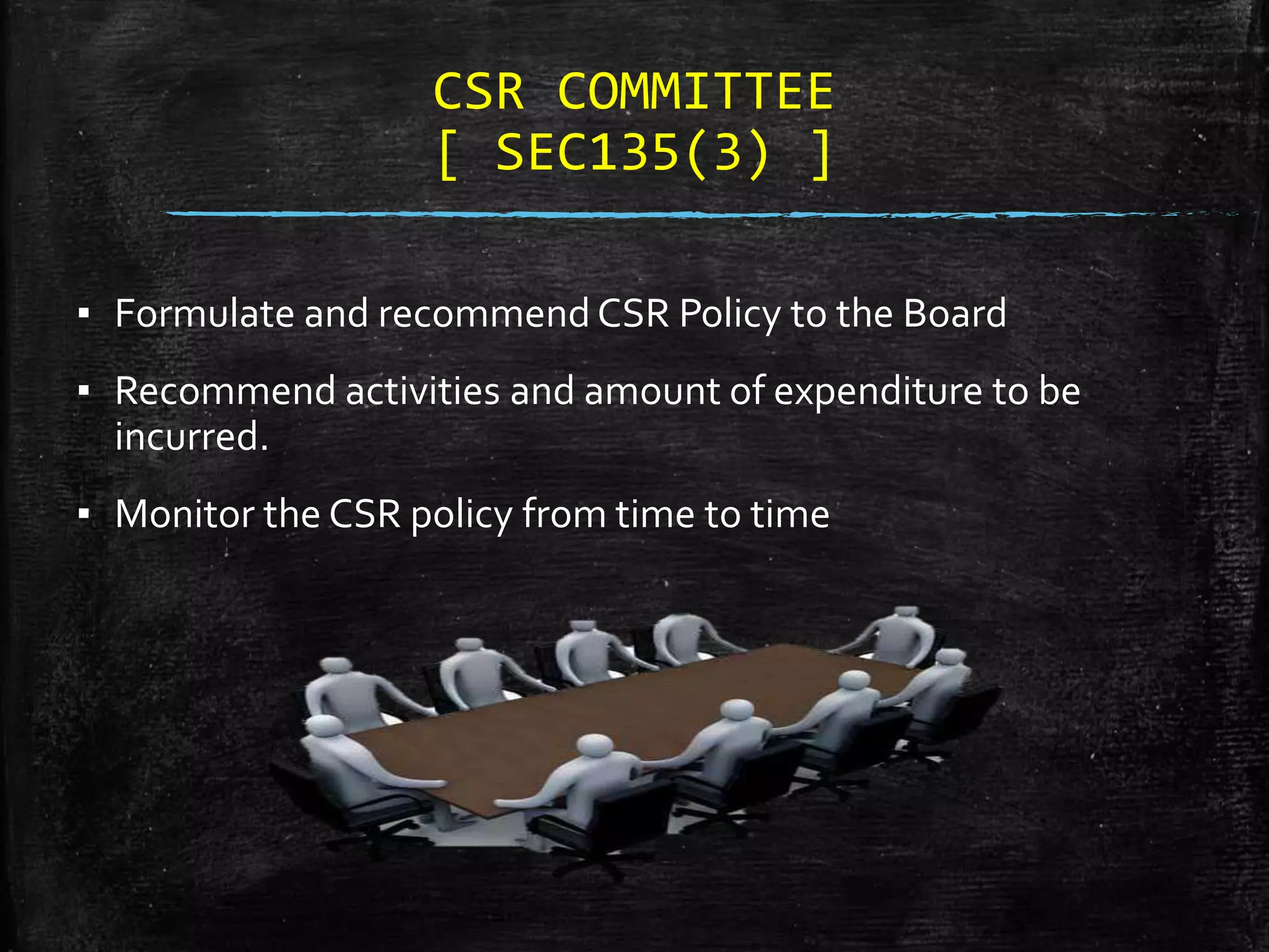 CSR in Companies Act 2013 | PPTX