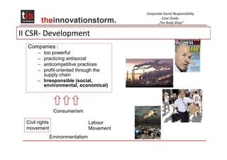 CSR _Case Study_The Body Shop | PDF