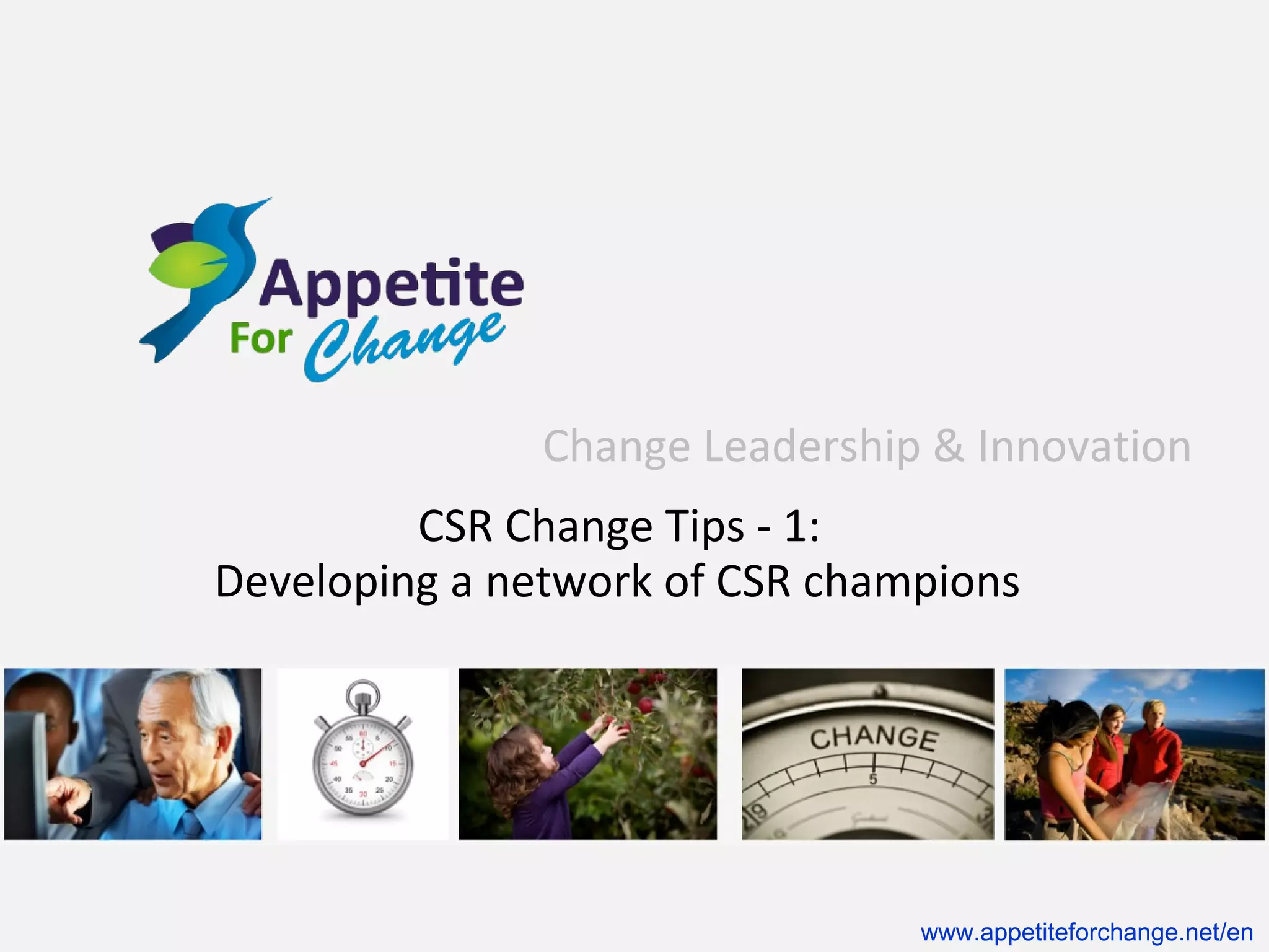 Csr change series 1 | PPT