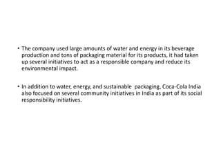 Csr coca cola | PPTX