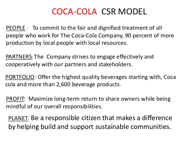 Csr coca cola