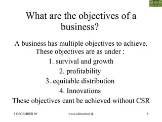 Csr – corporate social responsibility | PPT