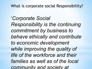 corporate Social responsibility | PPTX