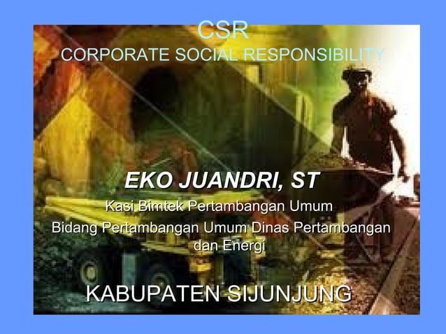 Csr dan comdev eko j. ppt | PPT