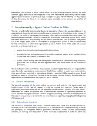 Cs regulation part ii ngo codes of conduct | DOCX | Non-Profit ...