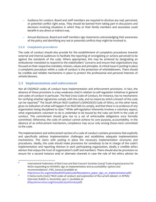 Cs regulation part ii ngo codes of conduct | DOCX | Non-Profit ...