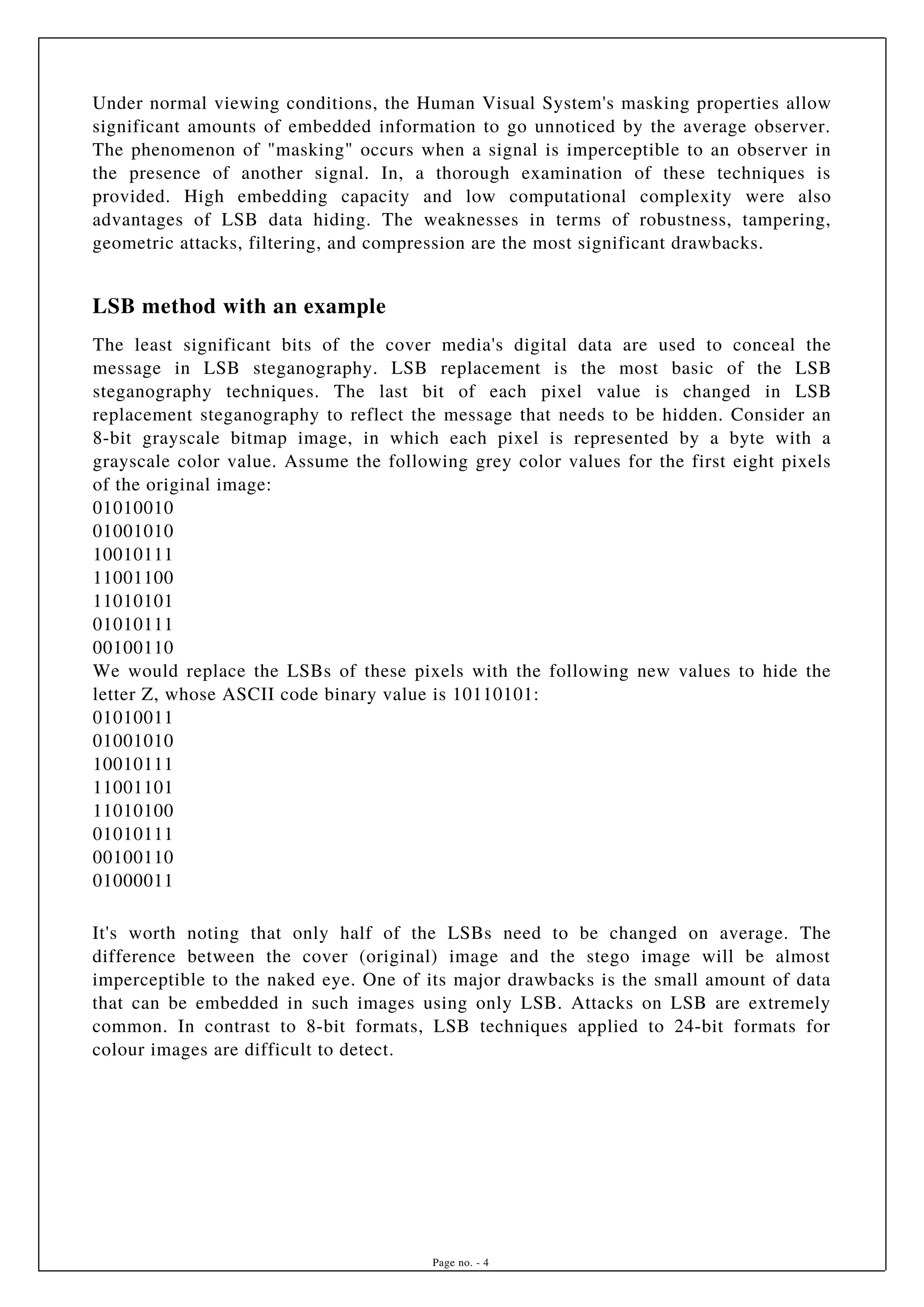 Image Steganography Project Report | PDF