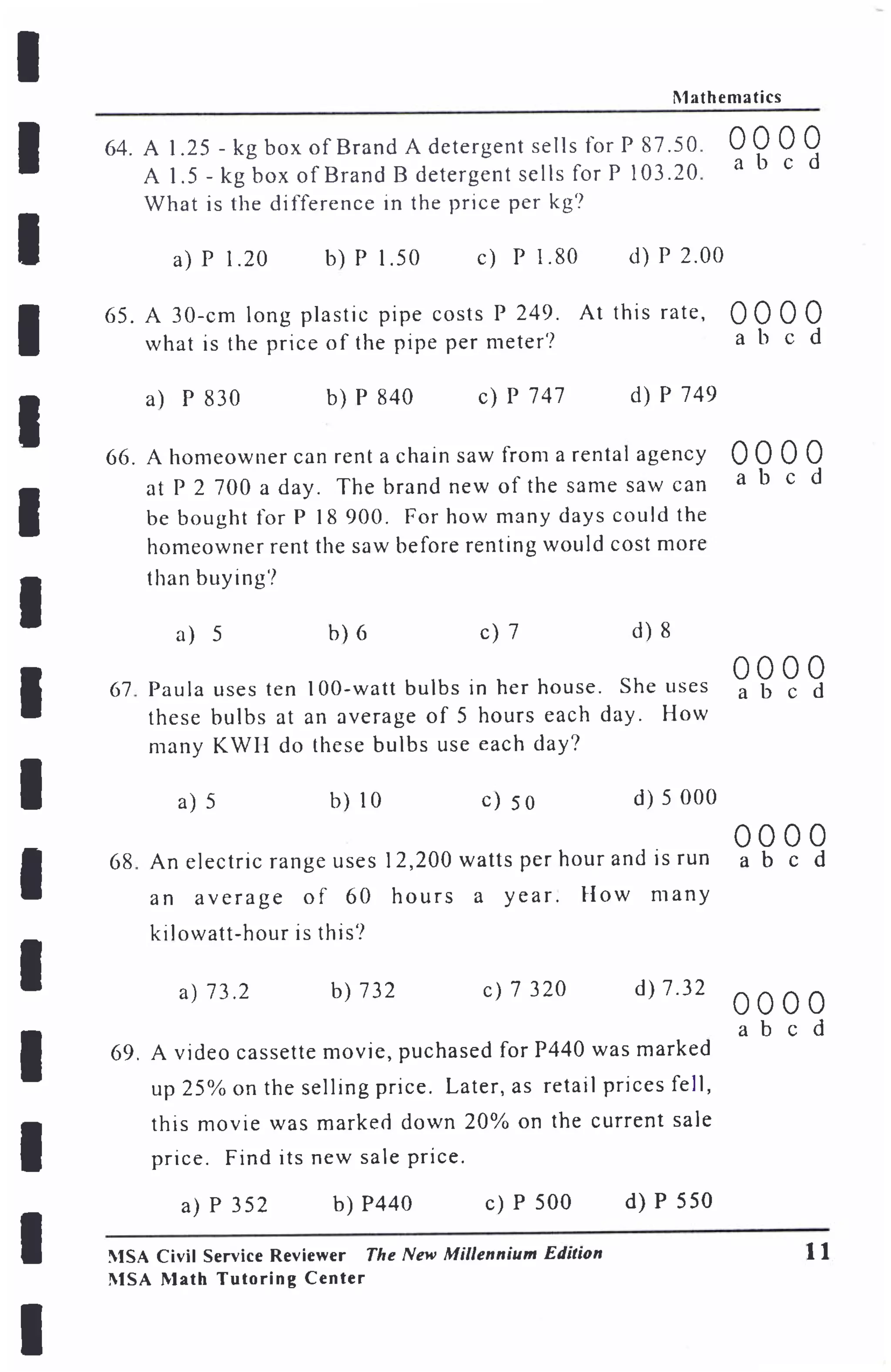 Civil Service (CS) Examination Reviewer | PDF