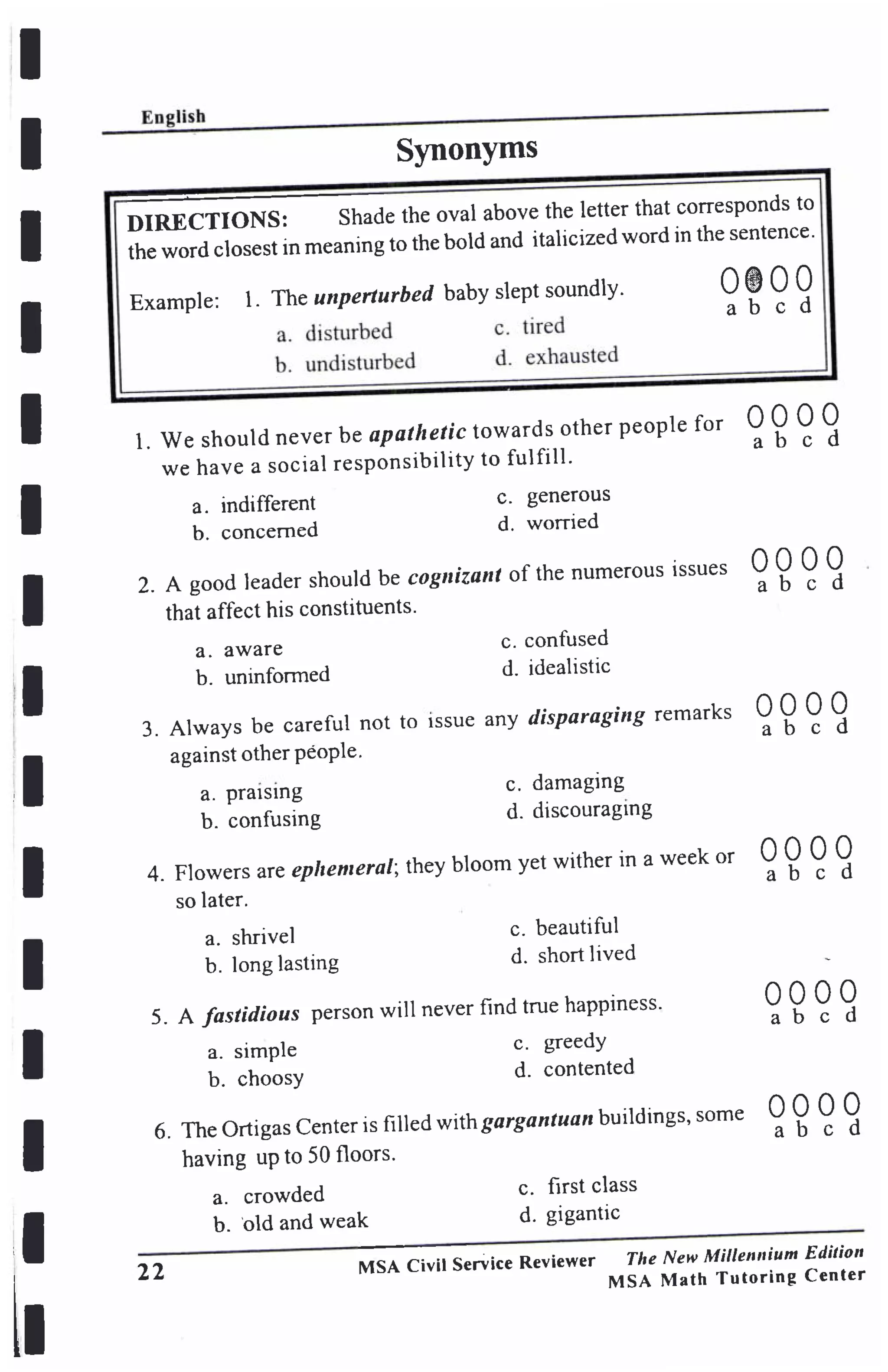 Civil Service (CS) Examination Reviewer | PDF