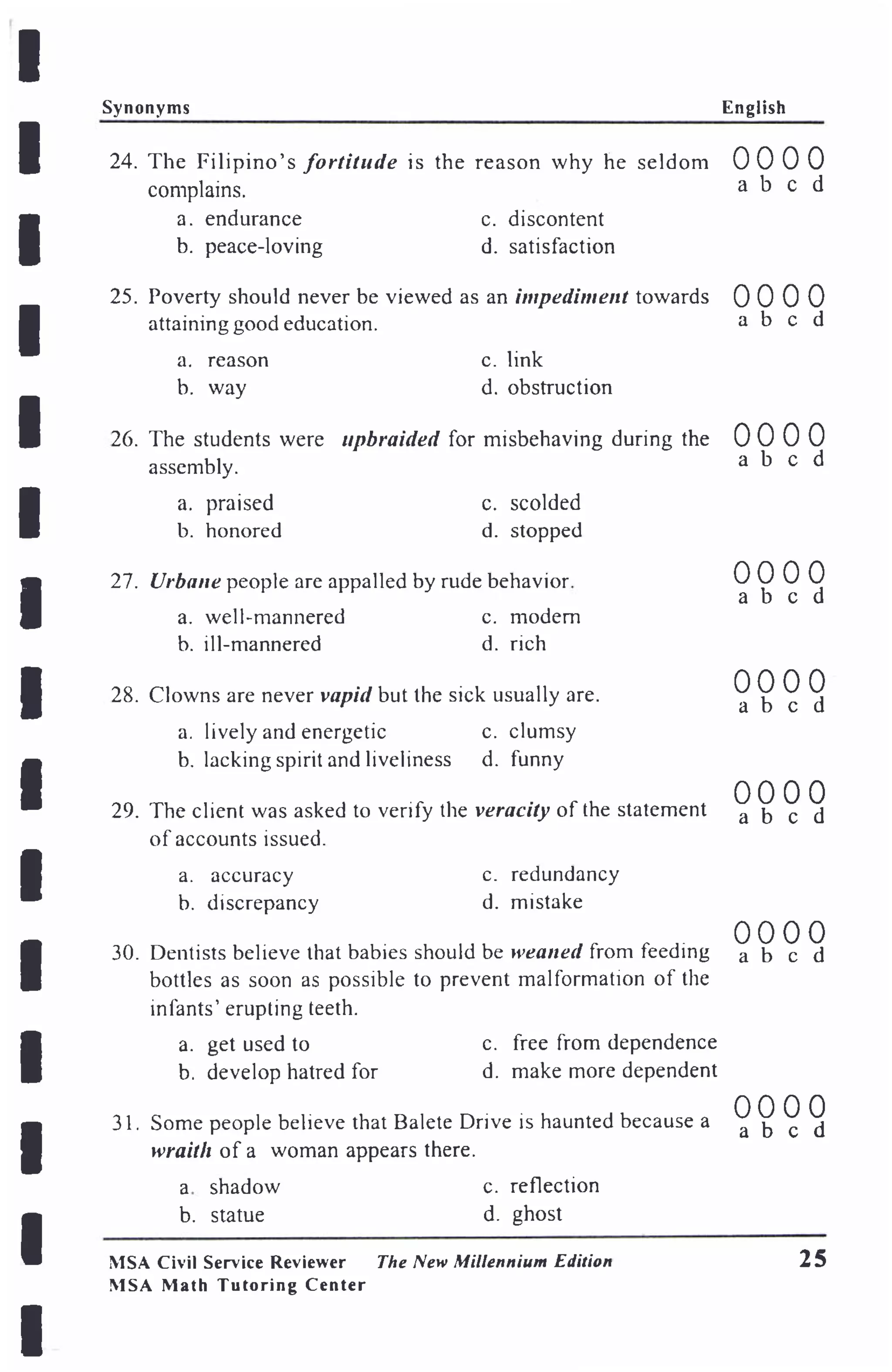 Civil Service (CS) Examination Reviewer | PDF