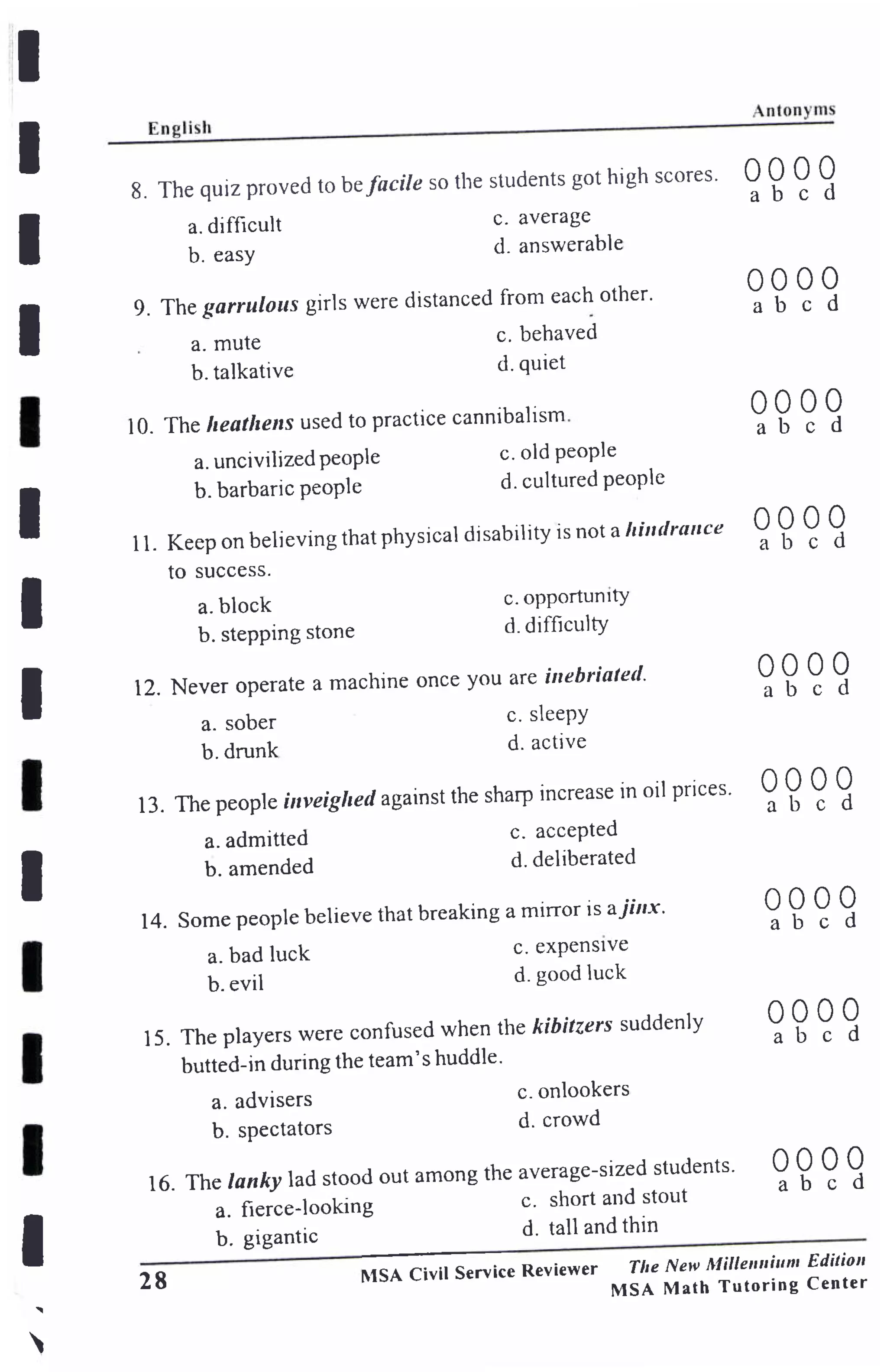 Civil Service (CS) Examination Reviewer | PDF