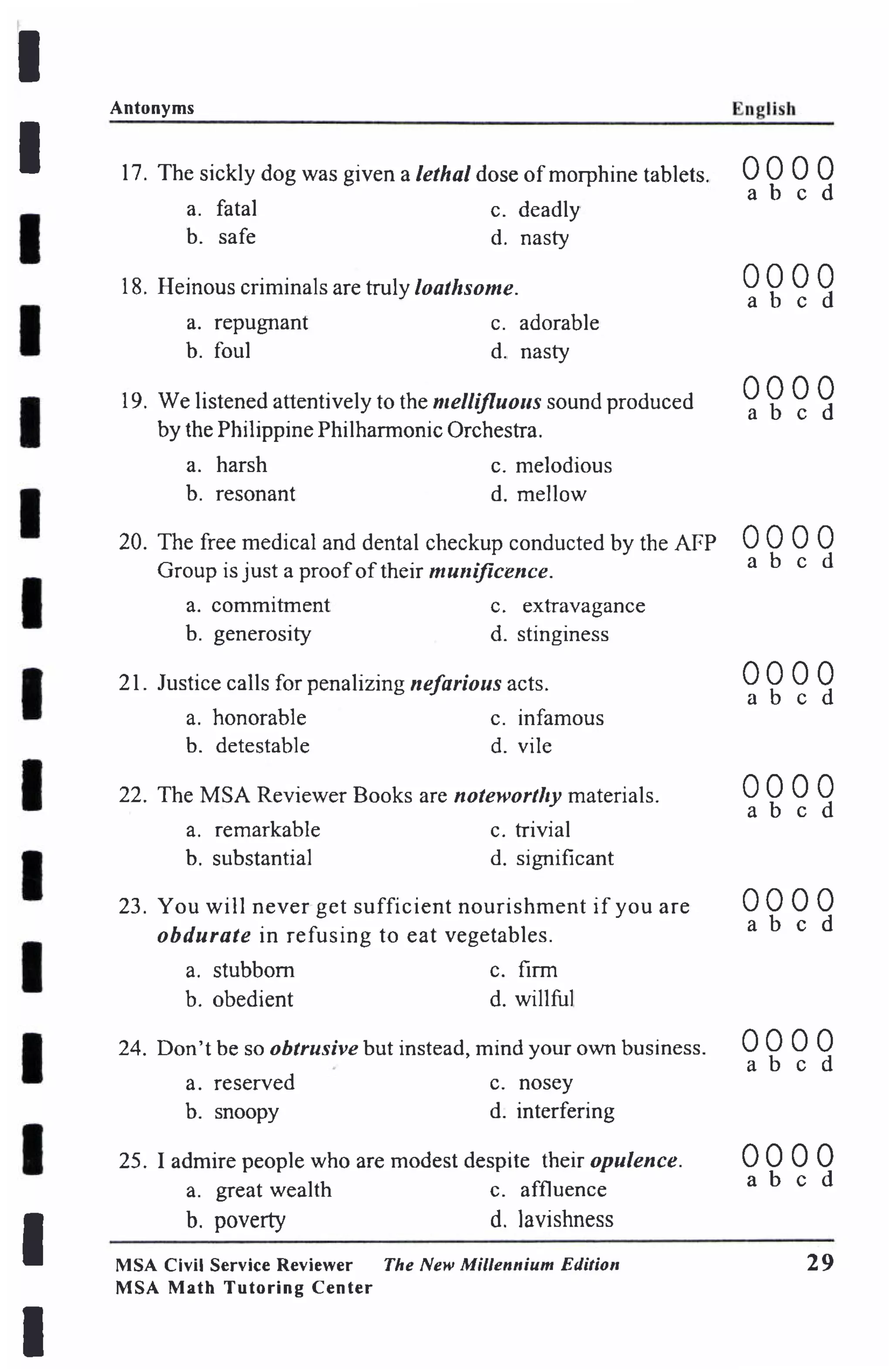 Civil Service (CS) Examination Reviewer | PDF