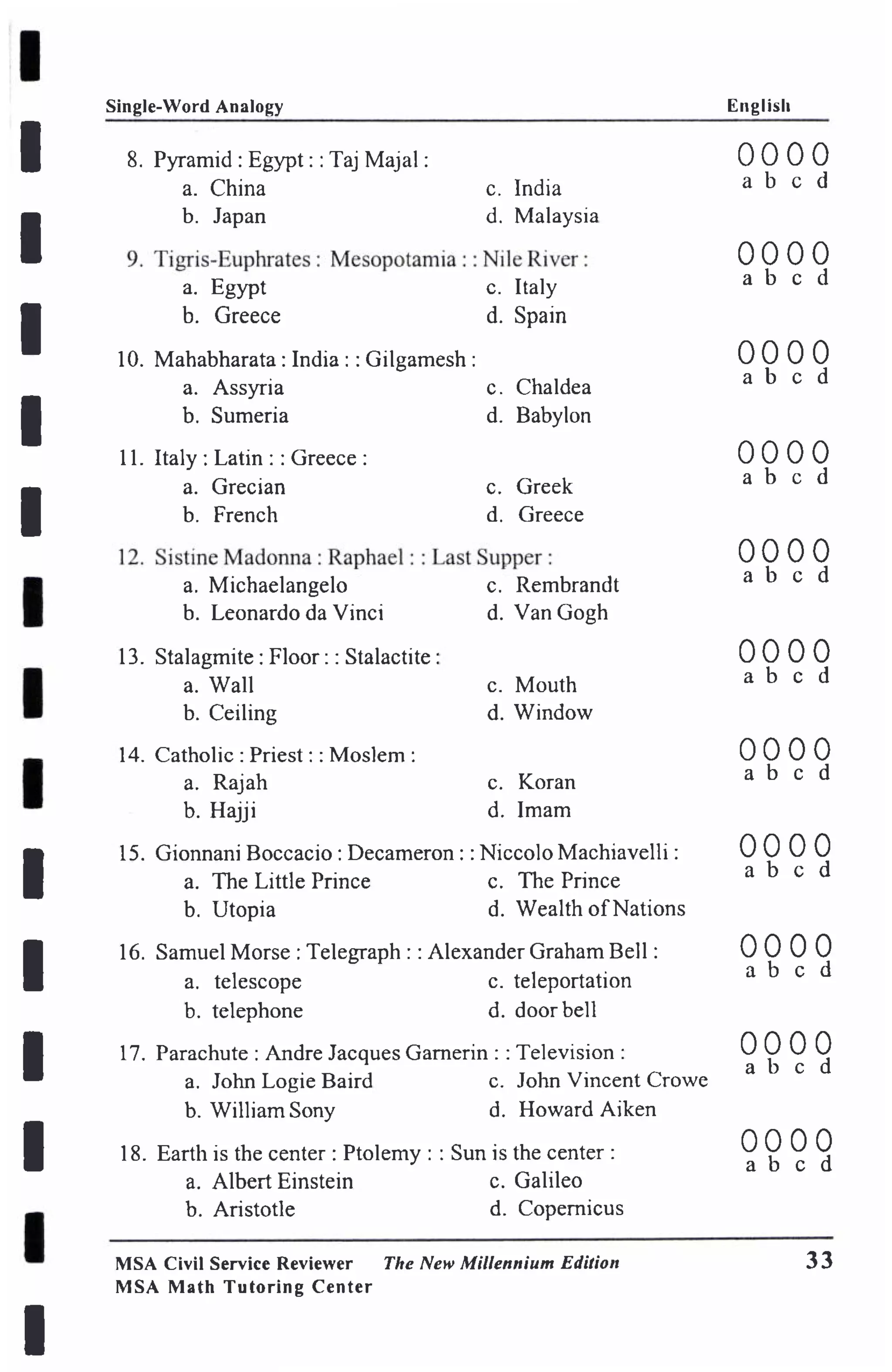 Civil Service (CS) Examination Reviewer | PDF