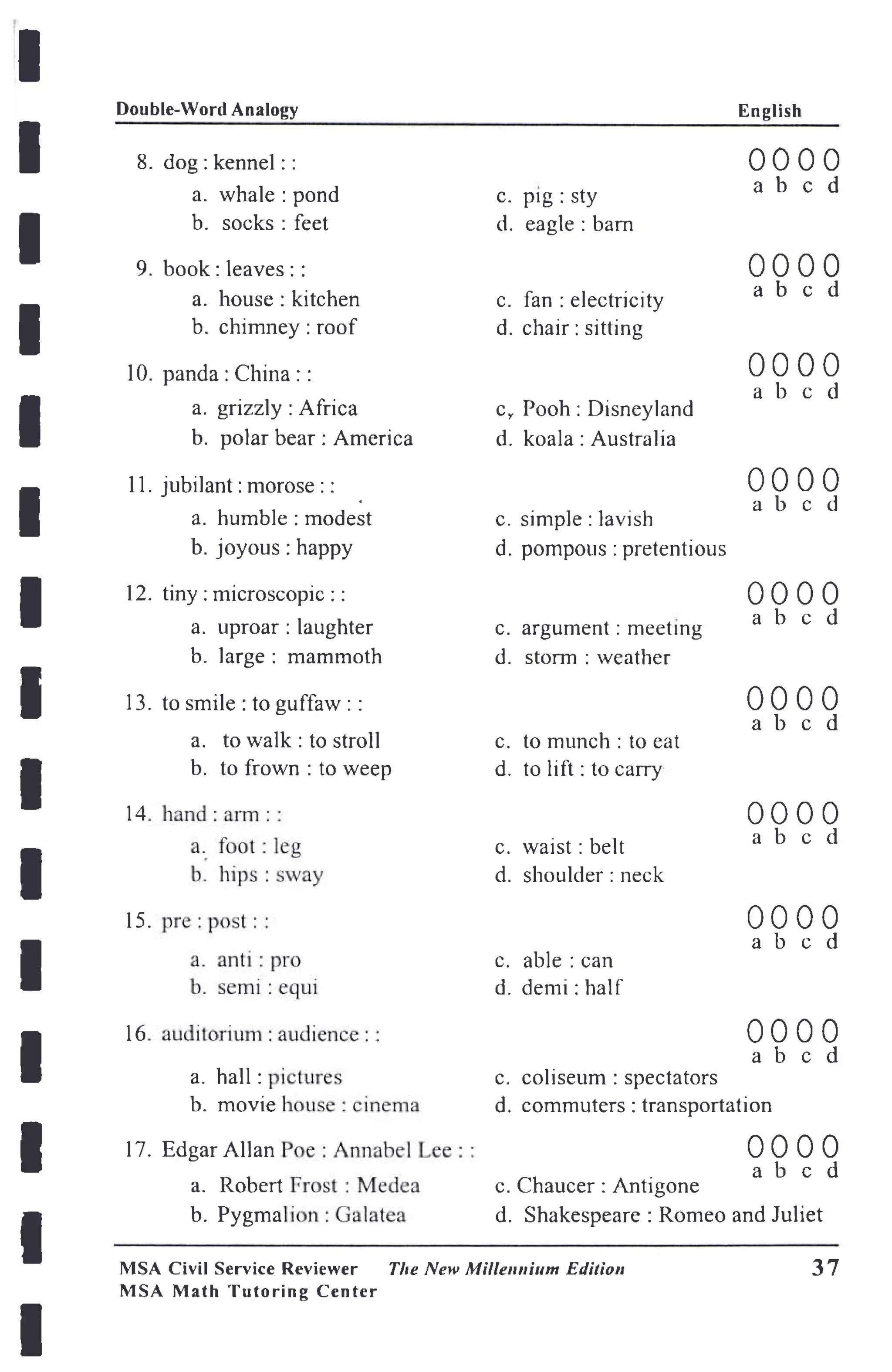 Civil Service (CS) Examination Reviewer | PDF