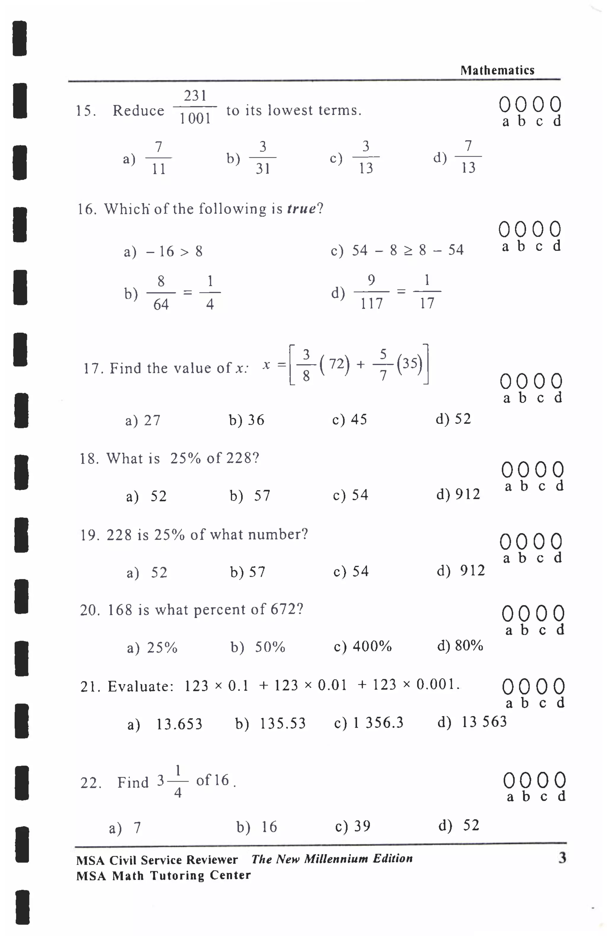 Civil Service (CS) Examination Reviewer | PDF