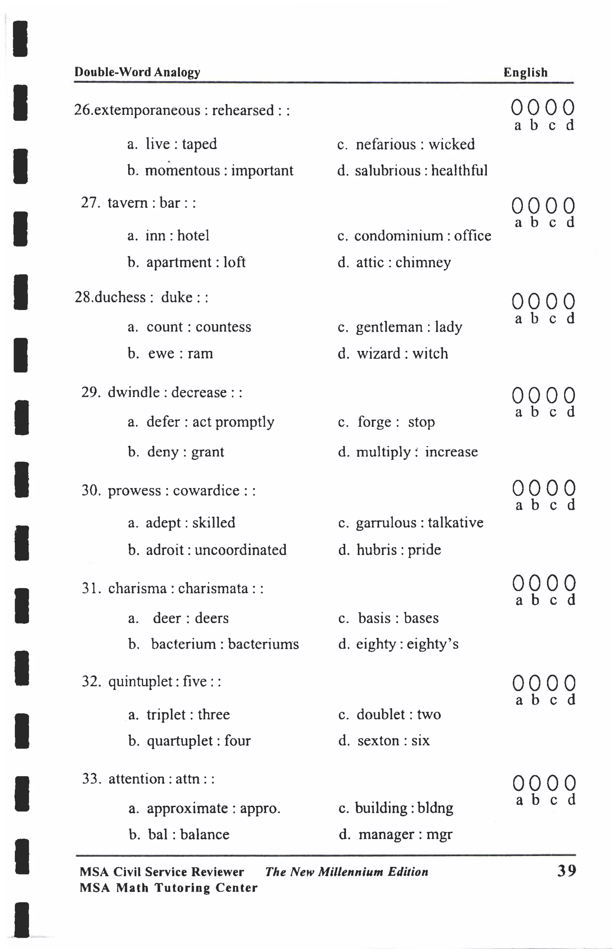 Civil Service (CS) Examination Reviewer | PDF
