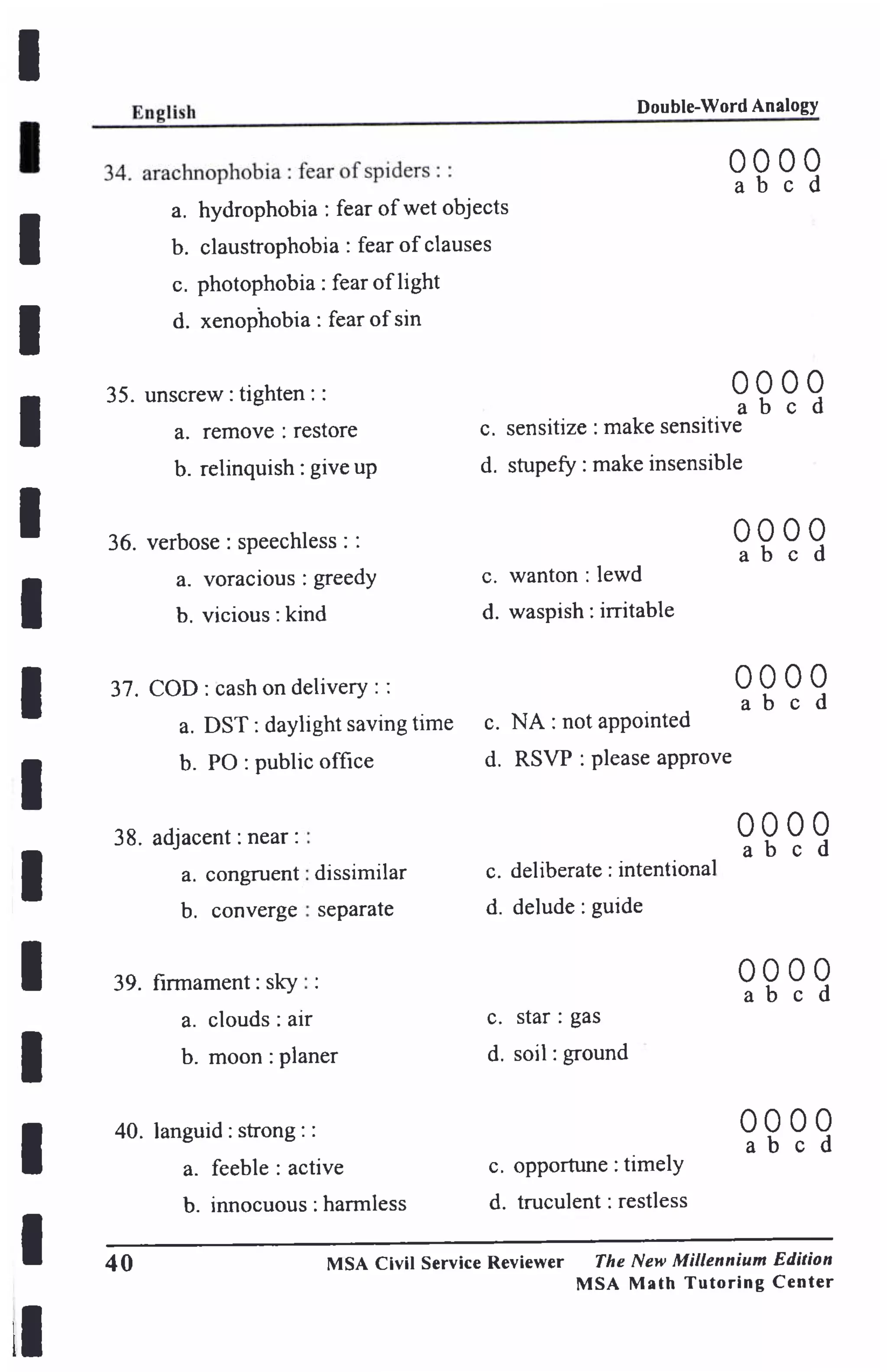 Civil Service (CS) Examination Reviewer | PDF