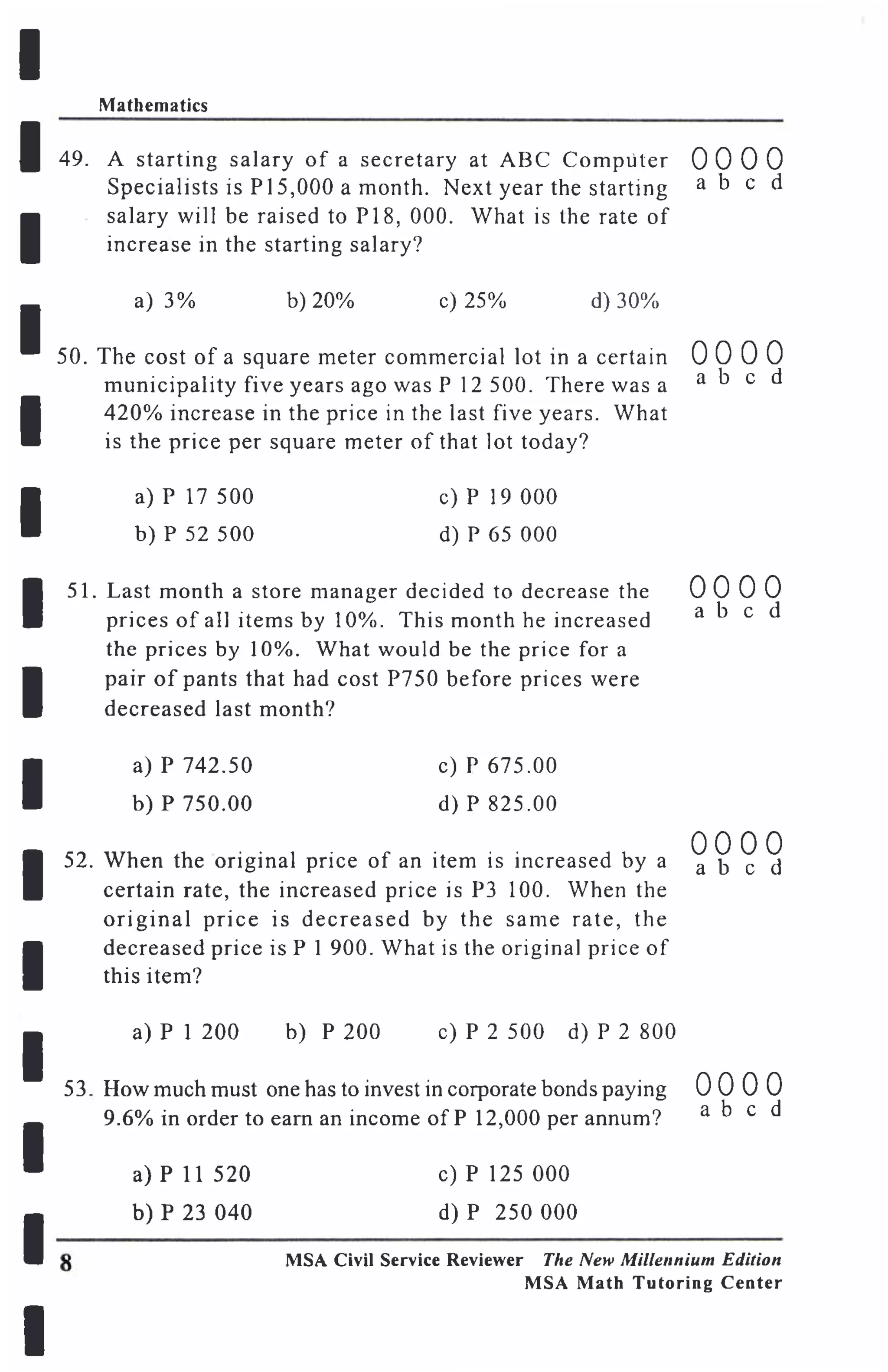 Civil Service (CS) Examination Reviewer | PDF