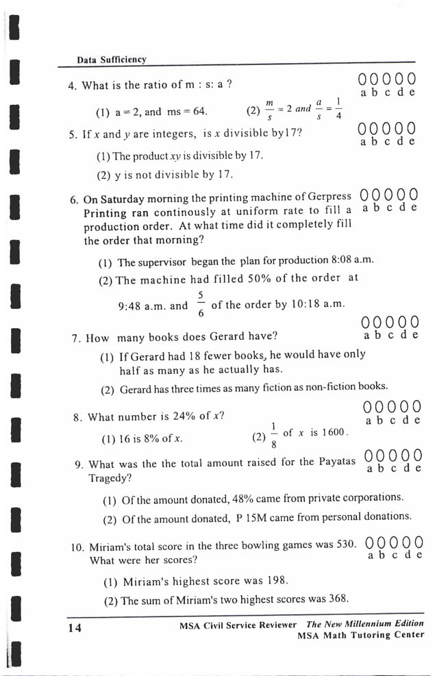 Civil Service (CS) Examination Reviewer | PDF