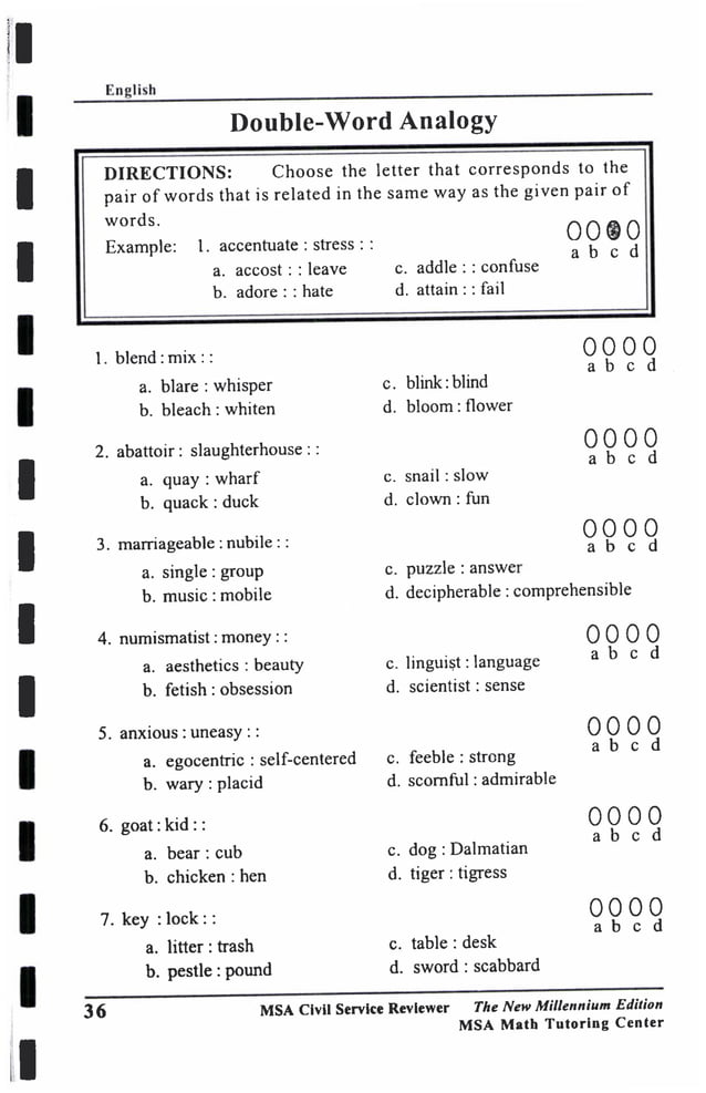 Civil Service (CS) Examination Reviewer | PDF